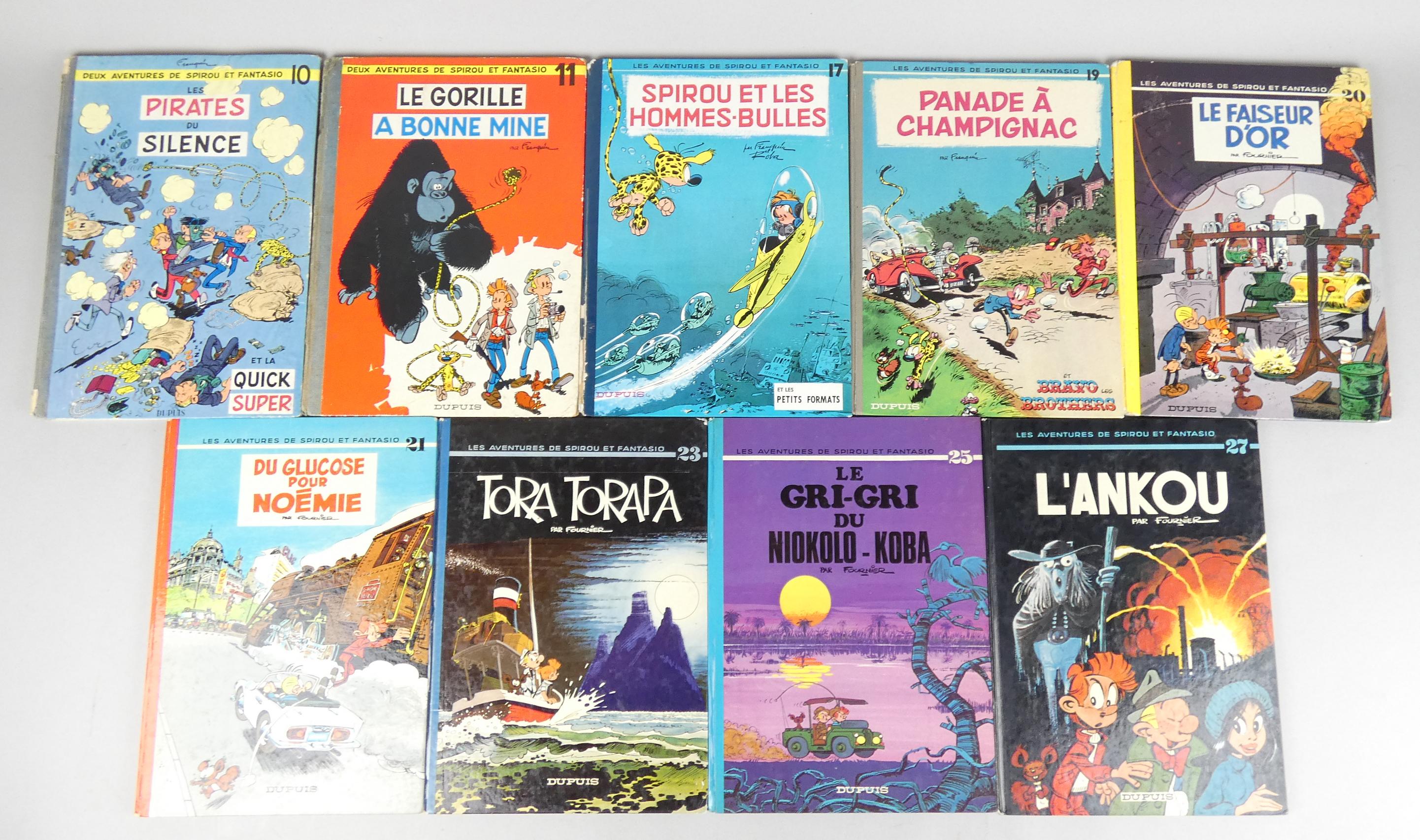 BD : Spirou et Fantasio éd. DUPUIS EO (9) (divers états) : N10 , N11 , N17 , N19 , N20 , N21 ...