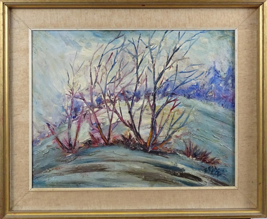 Tableau HST -Taillis- signé BASTIN Pierre